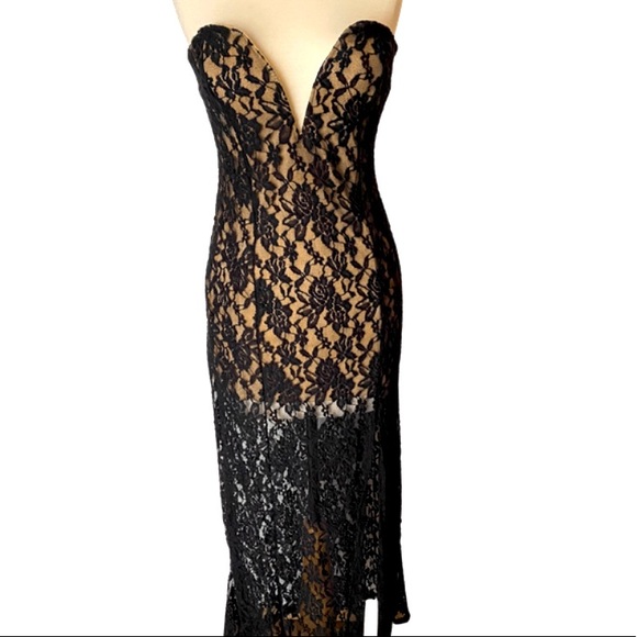 Dresses | Deep V Lace Dress | Poshmark